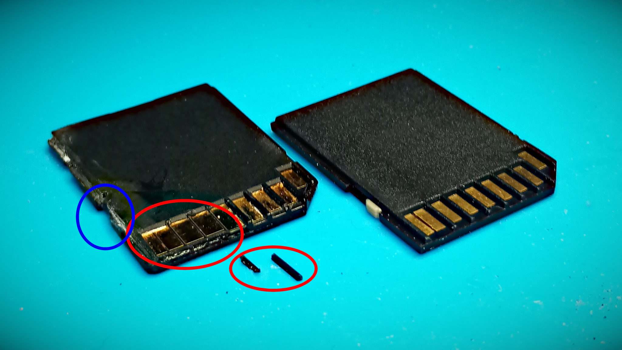 Fixing a damaged SD slot - GarfNet